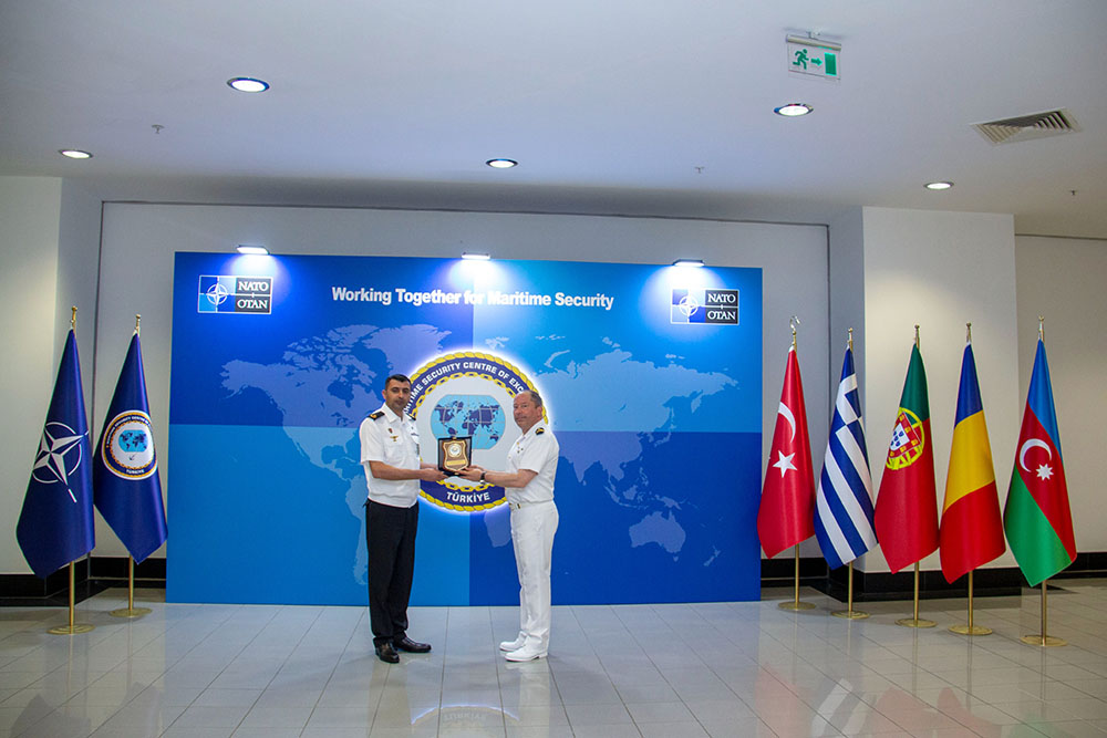 Azerbaijani flag raised at NATO Maritime Security Centre of Excellence ...
